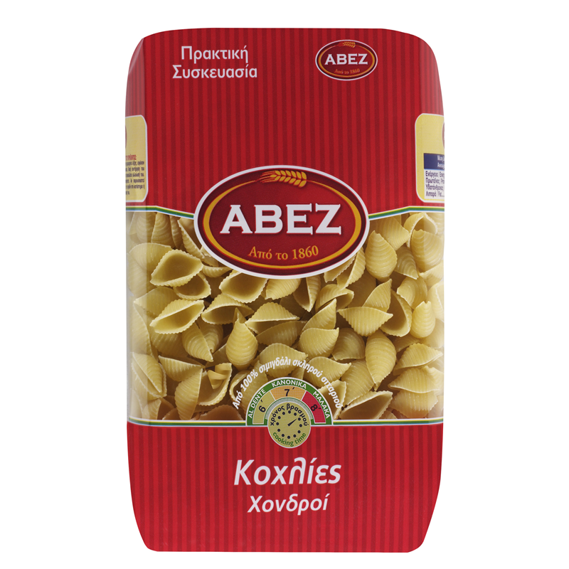 ABEZ Pasta – κοχλιες (kochlies) – “slakken” – 500 gr | De Griekse Winkel