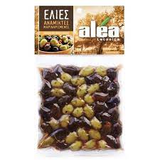 Alea gemarineerde mix van Kalamata en groene olijven 250 gr vaccum | De ...